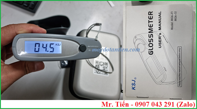 Cách dùng máy đo độ bóng 1 góc MG6-F1 hãng KSJ, Gloss meter MG6-F1 KSJ ...